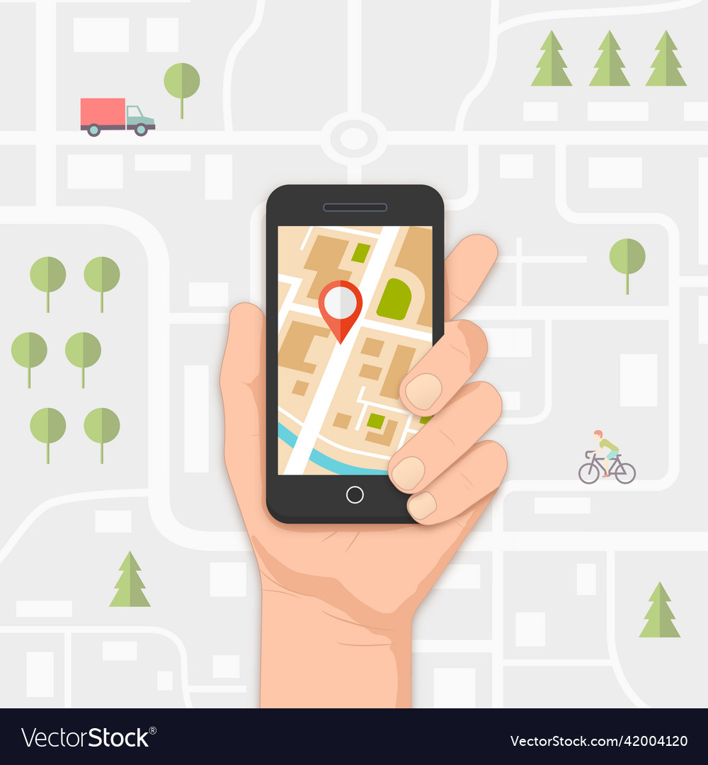 Mobile navigation Royalty Free Vector Image - VectorStock