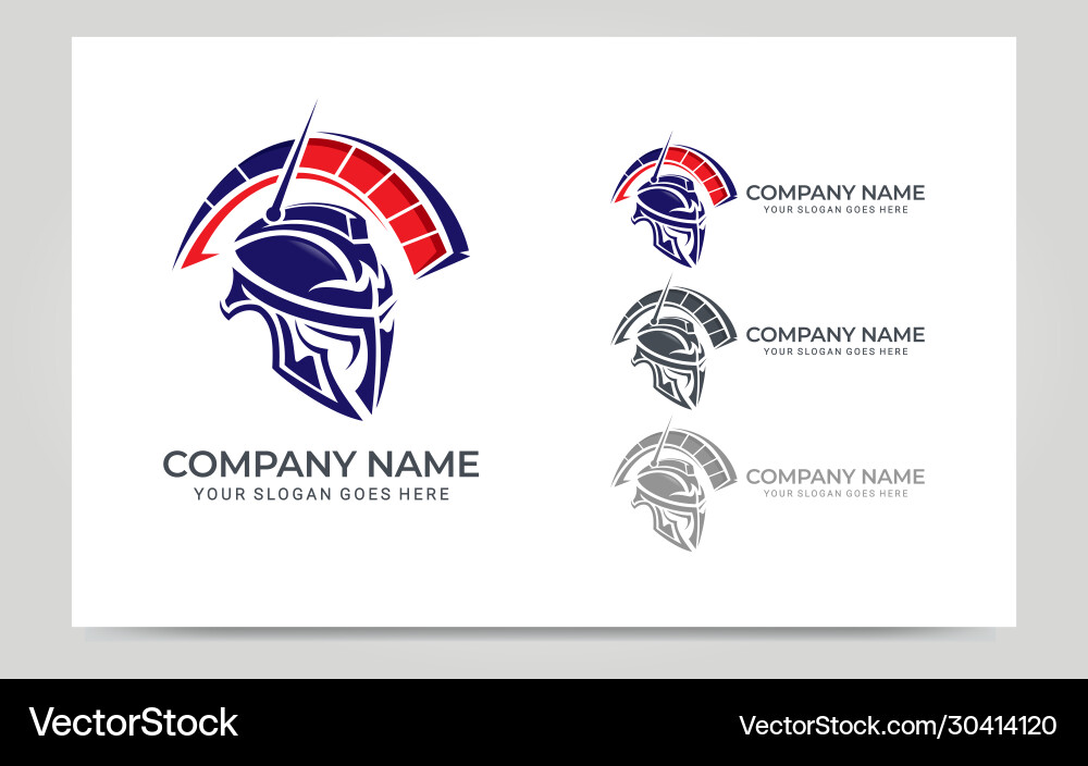 Spartan modern automotive logo design editable Vector Image