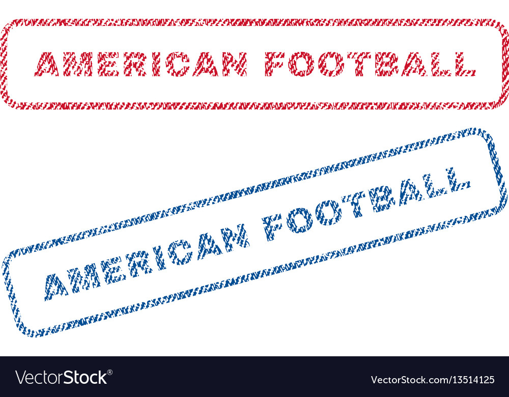 American football textile stamps Royalty Free Vector Image