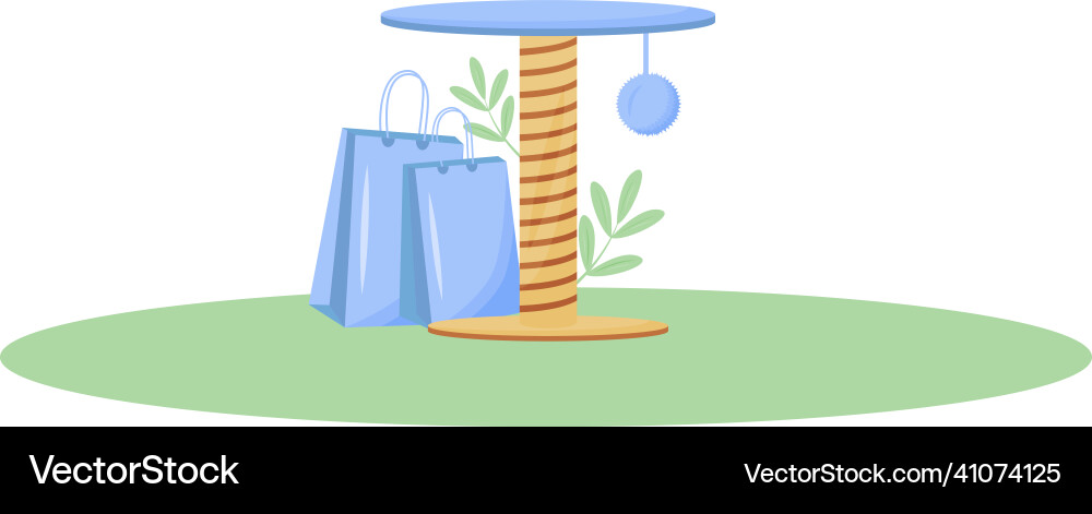 Cat products cartoon Royalty Free Vector Image