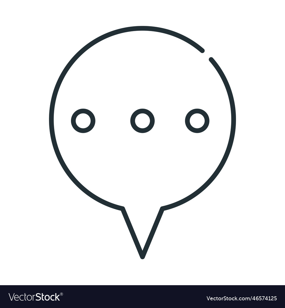 Chat bubble icon Royalty Free Vector Image - VectorStock