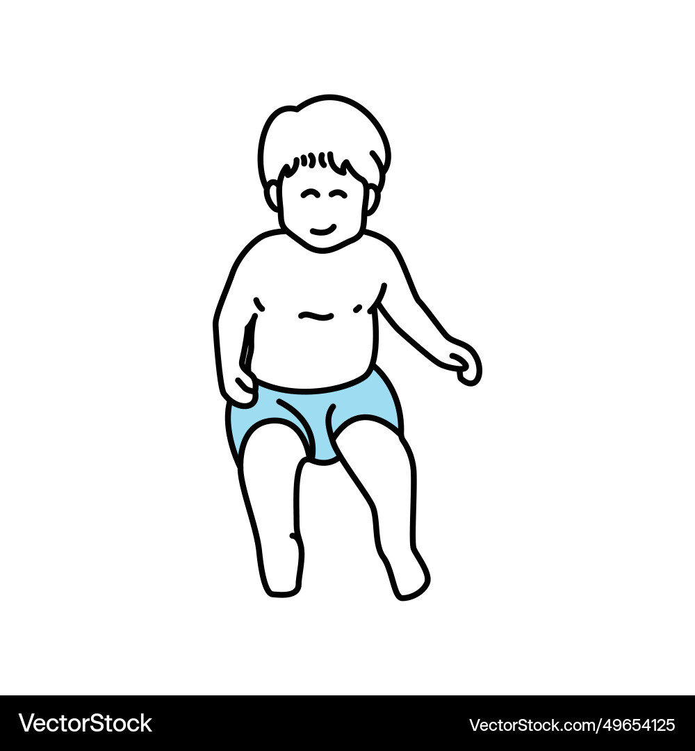 Cute baby happy collection 4 Royalty Free Vector Image