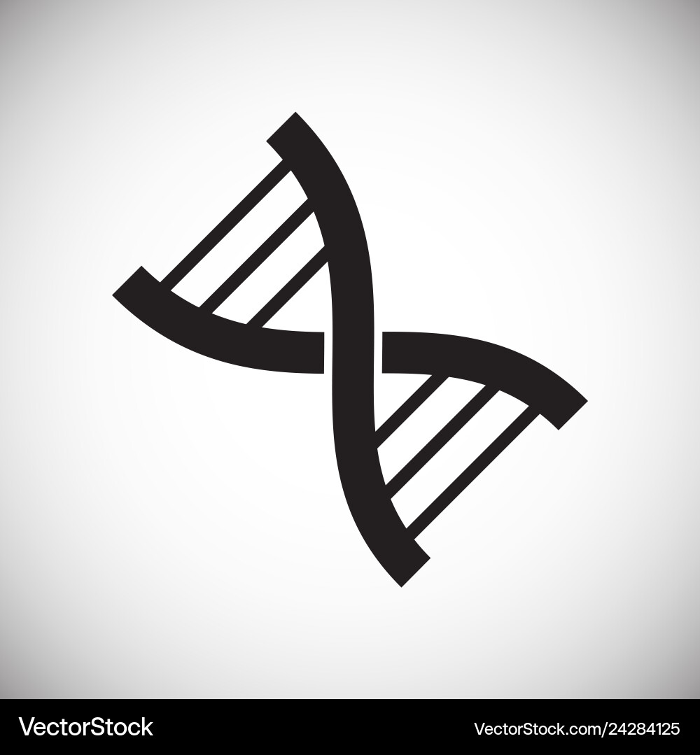 Dna icon on background for graphic and web design Vector Image