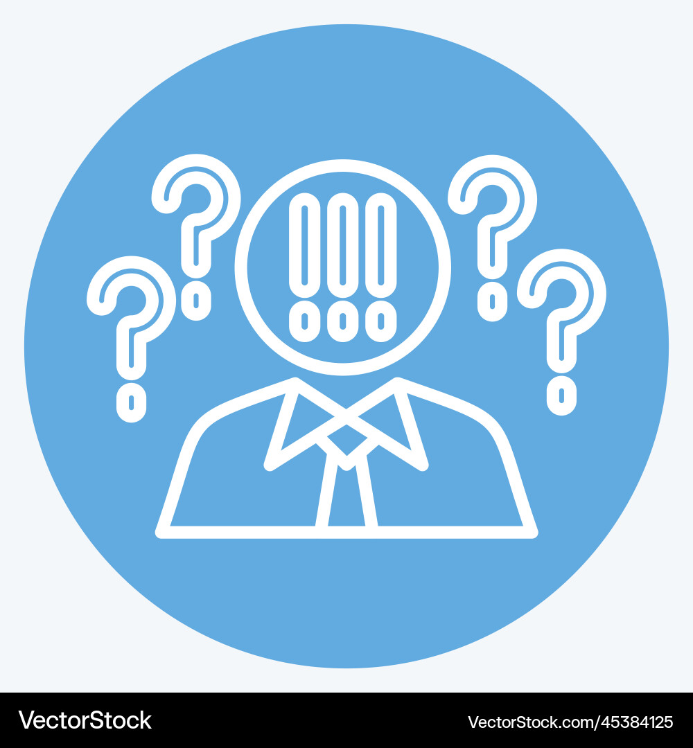 Icon critical thinking related to psychological Vector Image
