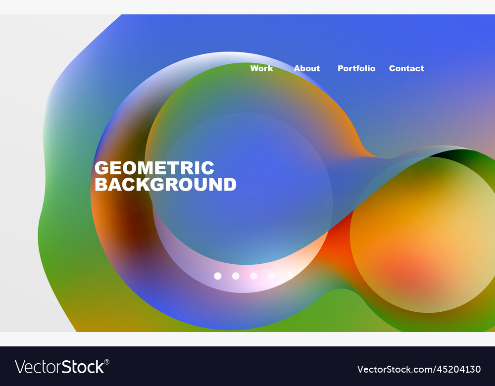 Abstract liquid background for your landing page Vector Image