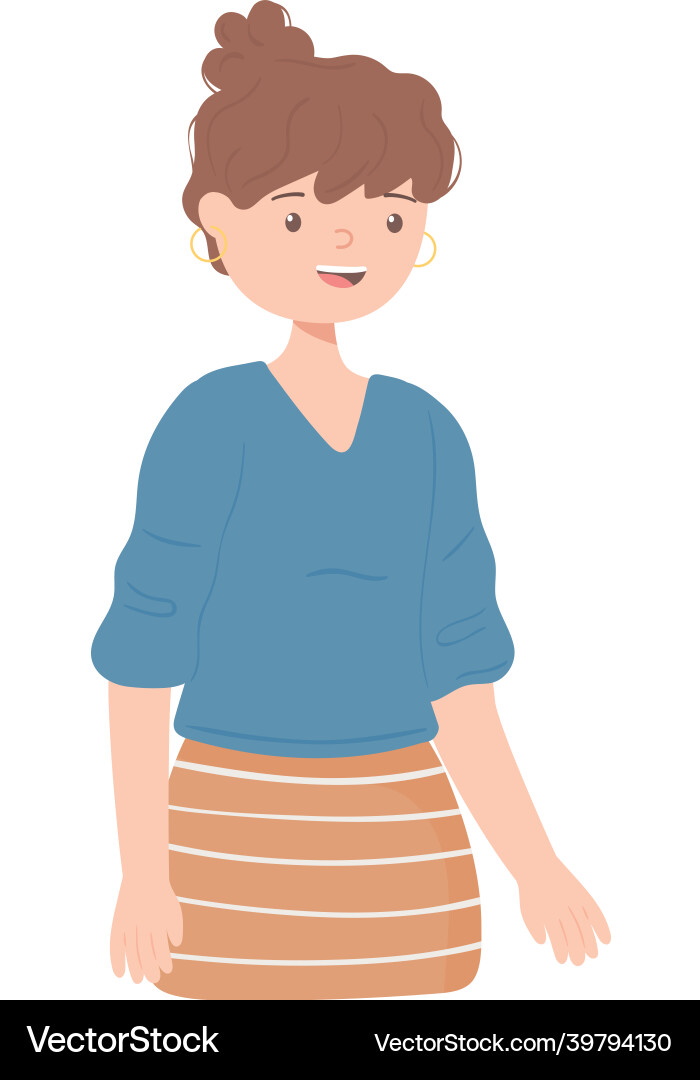 Beautiful young woman Royalty Free Vector Image