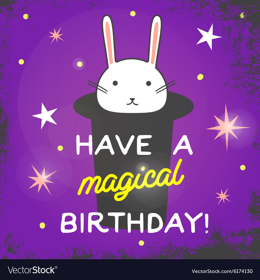 Believe in you own magic typographic poster Vector Image