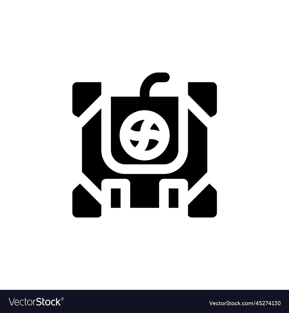 Cooling pad icon computer component icon solid Vector Image