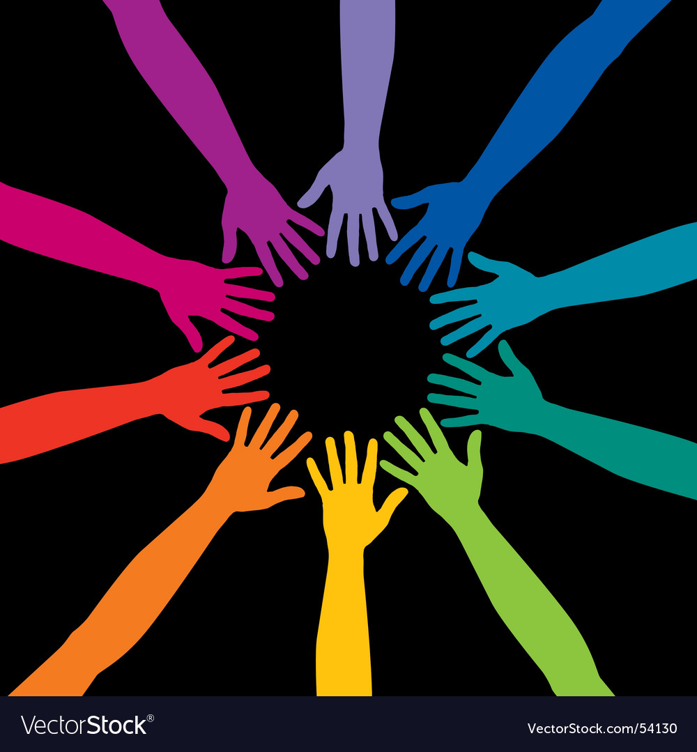 Hands circle Royalty Free Vector Image - VectorStock Hands circle Royalty Free Vector Image - VectorStock