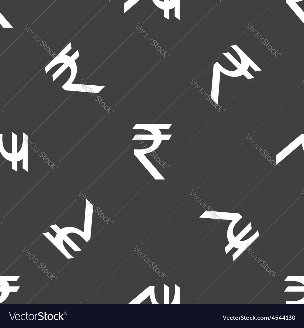 Indian rupee pattern Royalty Free Vector Image