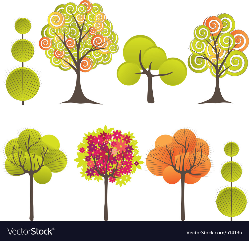 Abstract tree Royalty Free Vector Image - VectorStock