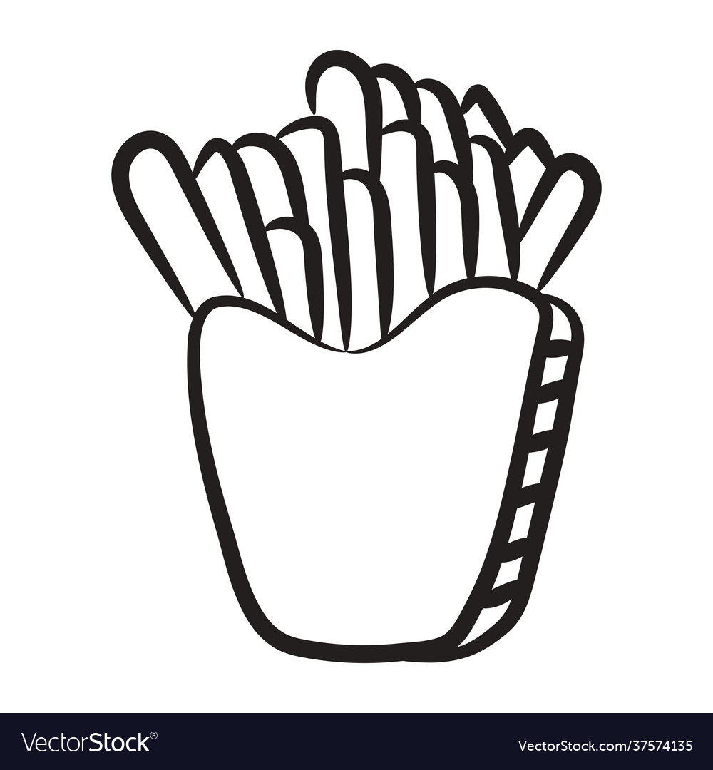 Fries Royalty Free Vector Image - VectorStock