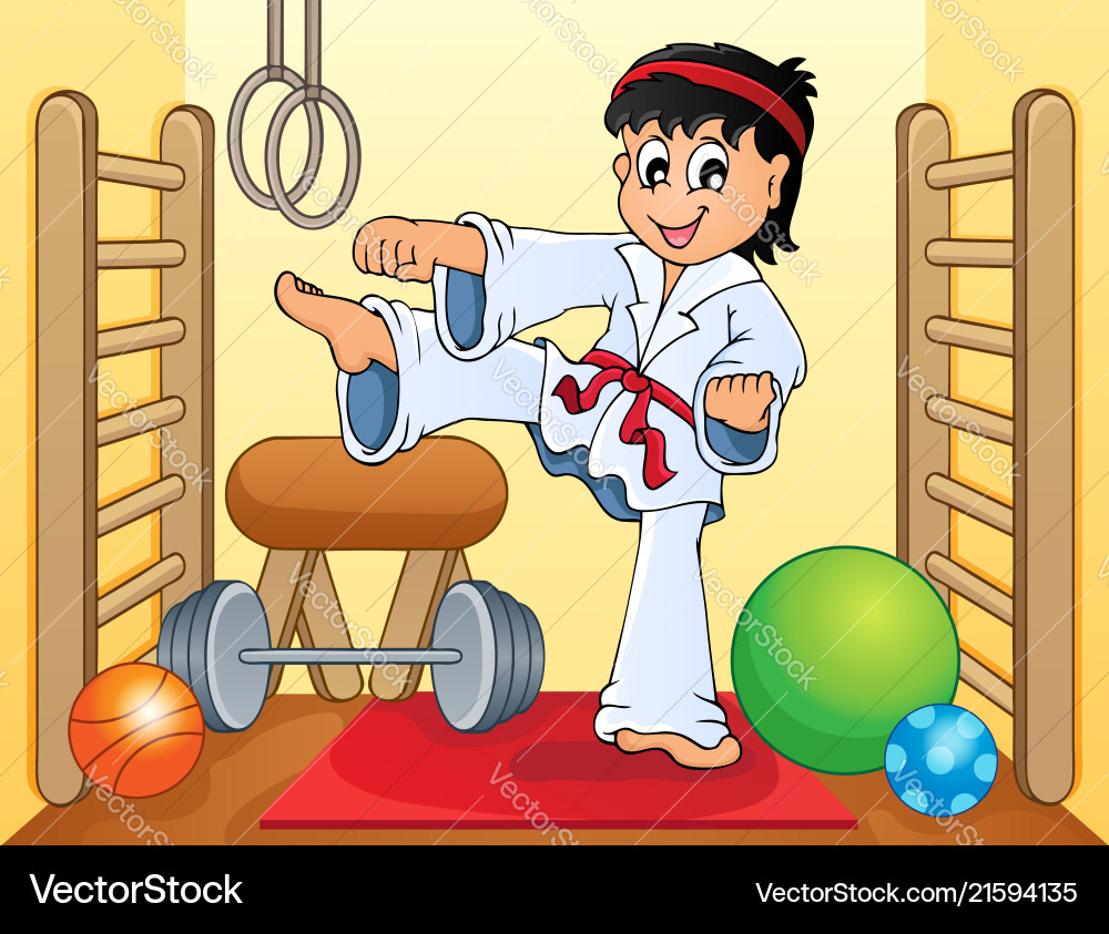 Sport and gym topic image 4 Royalty Free Vector Image