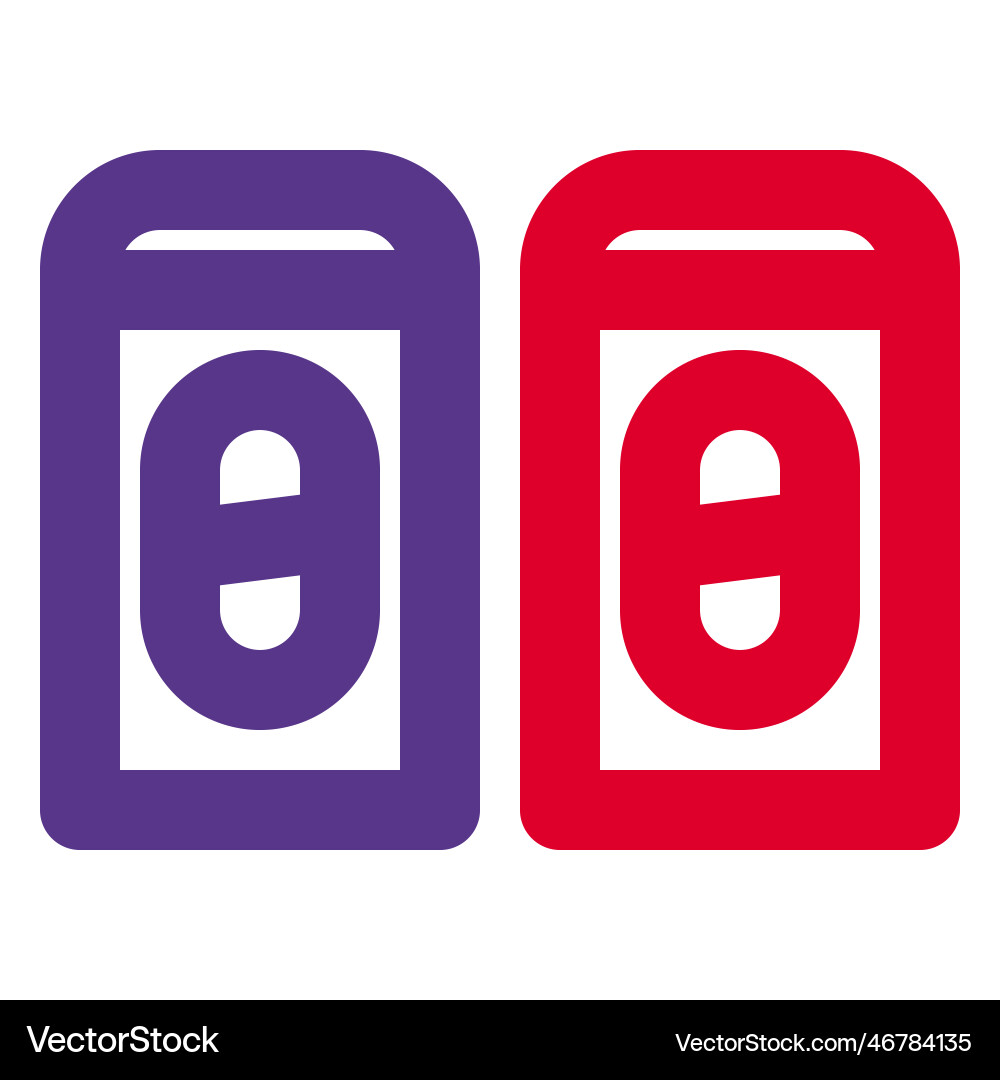 Steel canister a storage for rationing Royalty Free Vector