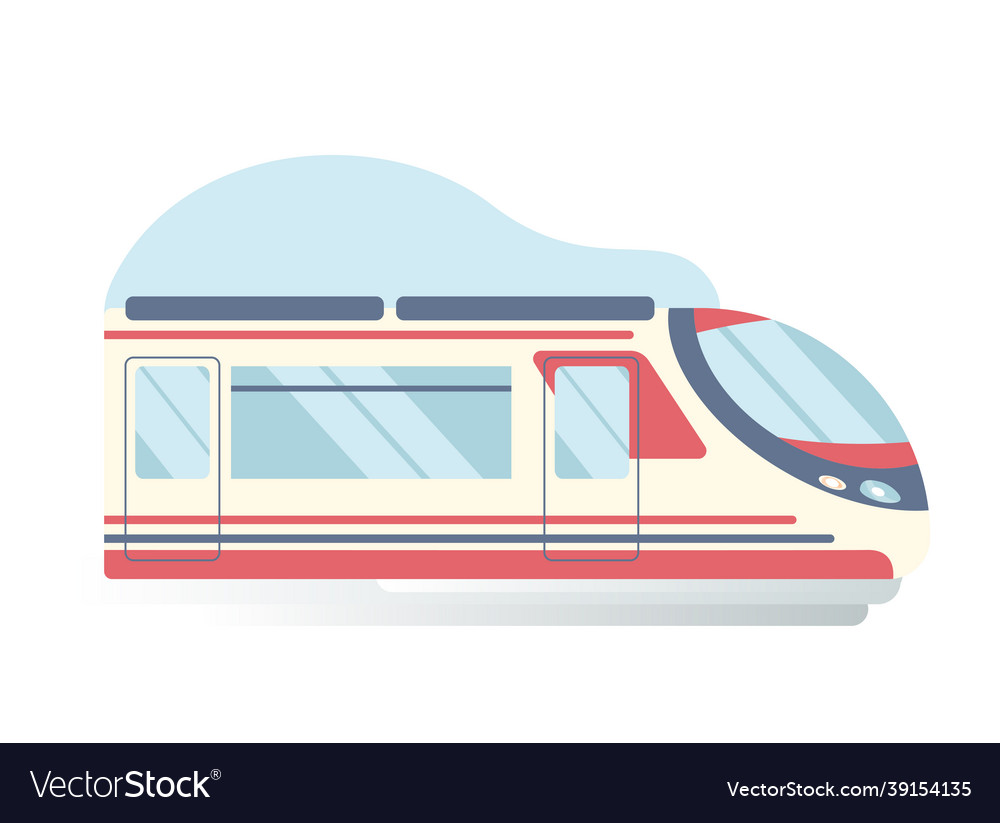 Train flat Royalty Free Vector Image - VectorStock