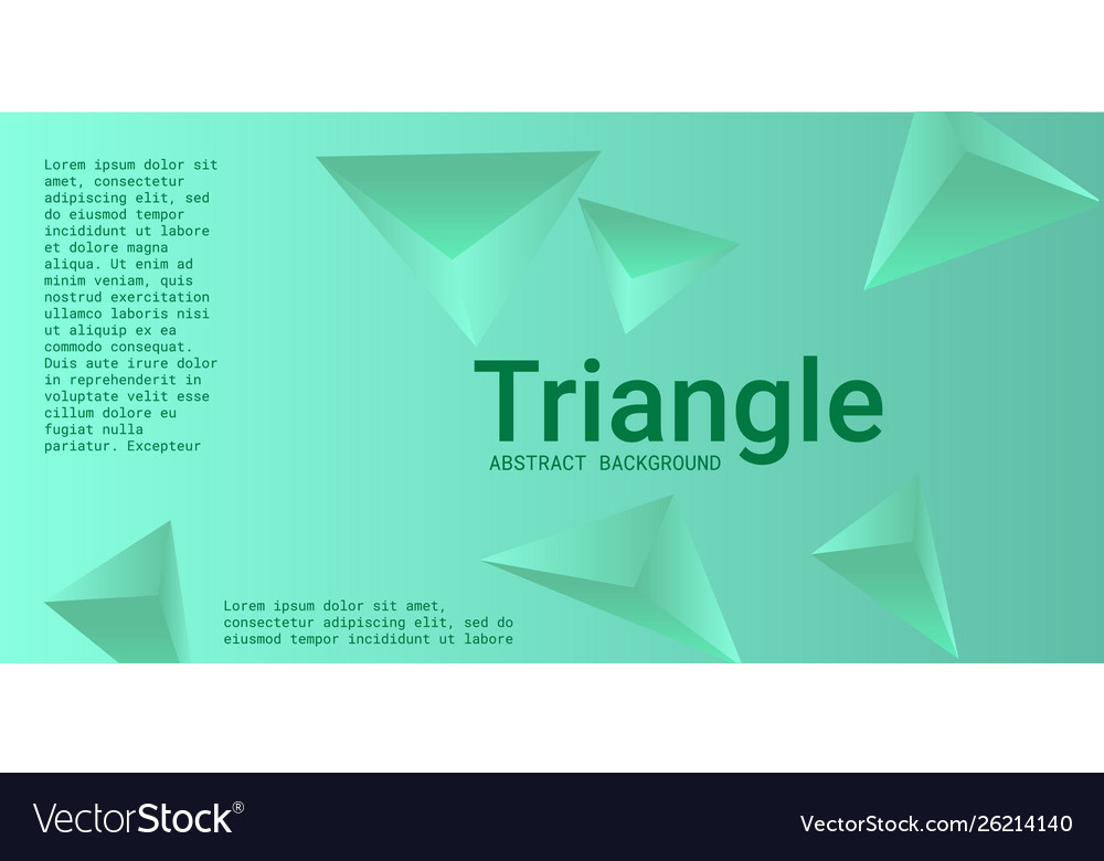 Abstract composition triangle Royalty Free Vector Image