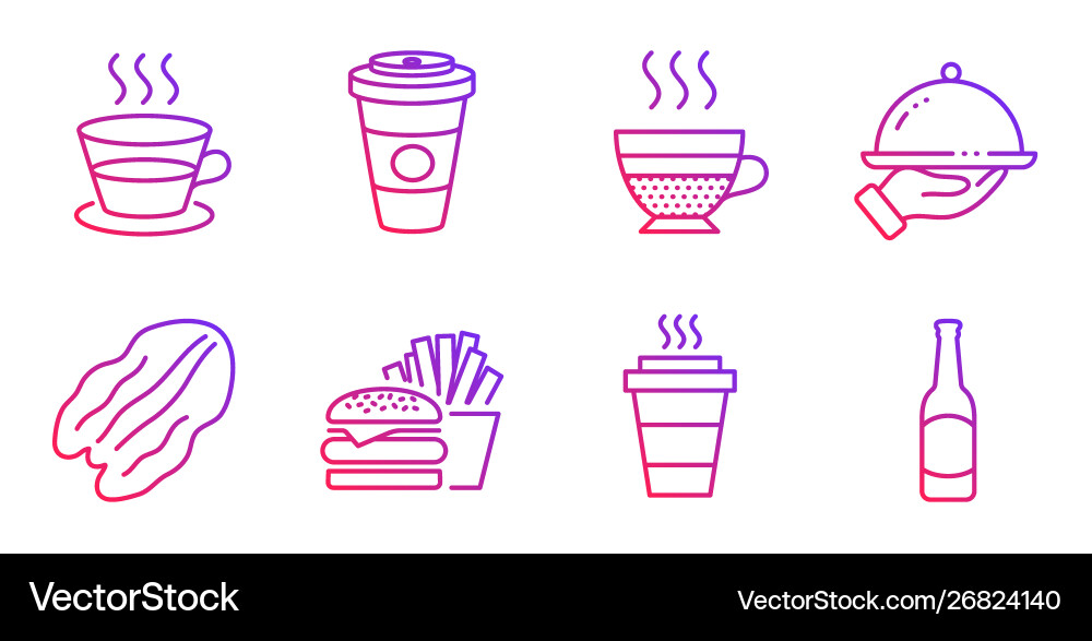 Restaurant food takeaway coffee Royalty Free Vector Image