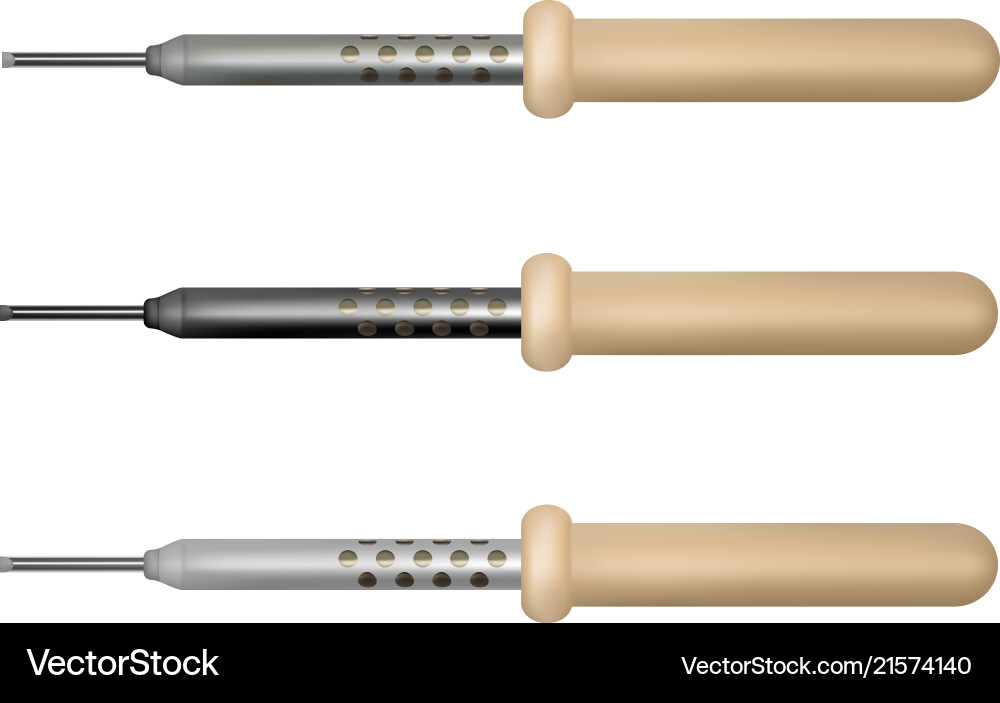 Soldering iron in the on a white background Vector Image