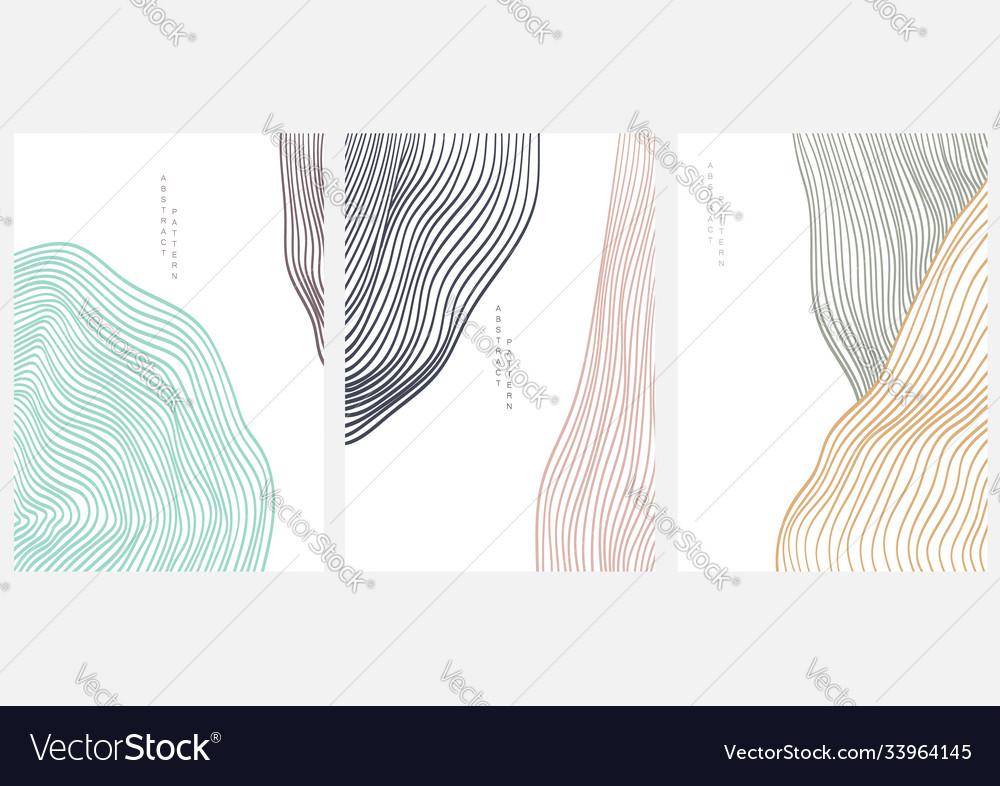 Abstract art background with line pattern art Vector Image