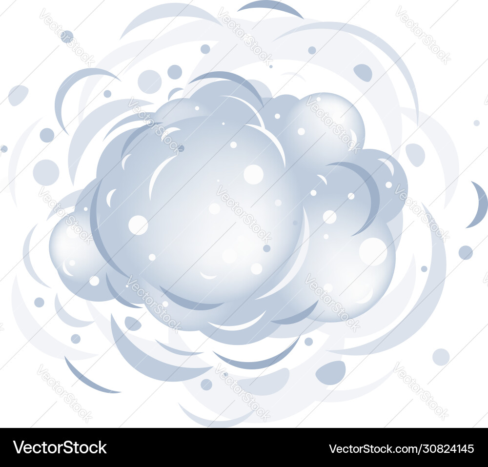 Clubs grey smoke isolated Royalty Free Vector Image
