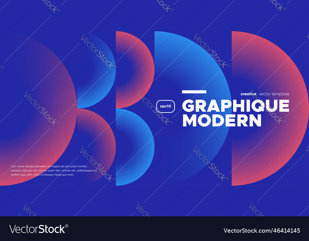 Futuristic gradient background circle Royalty Free Vector