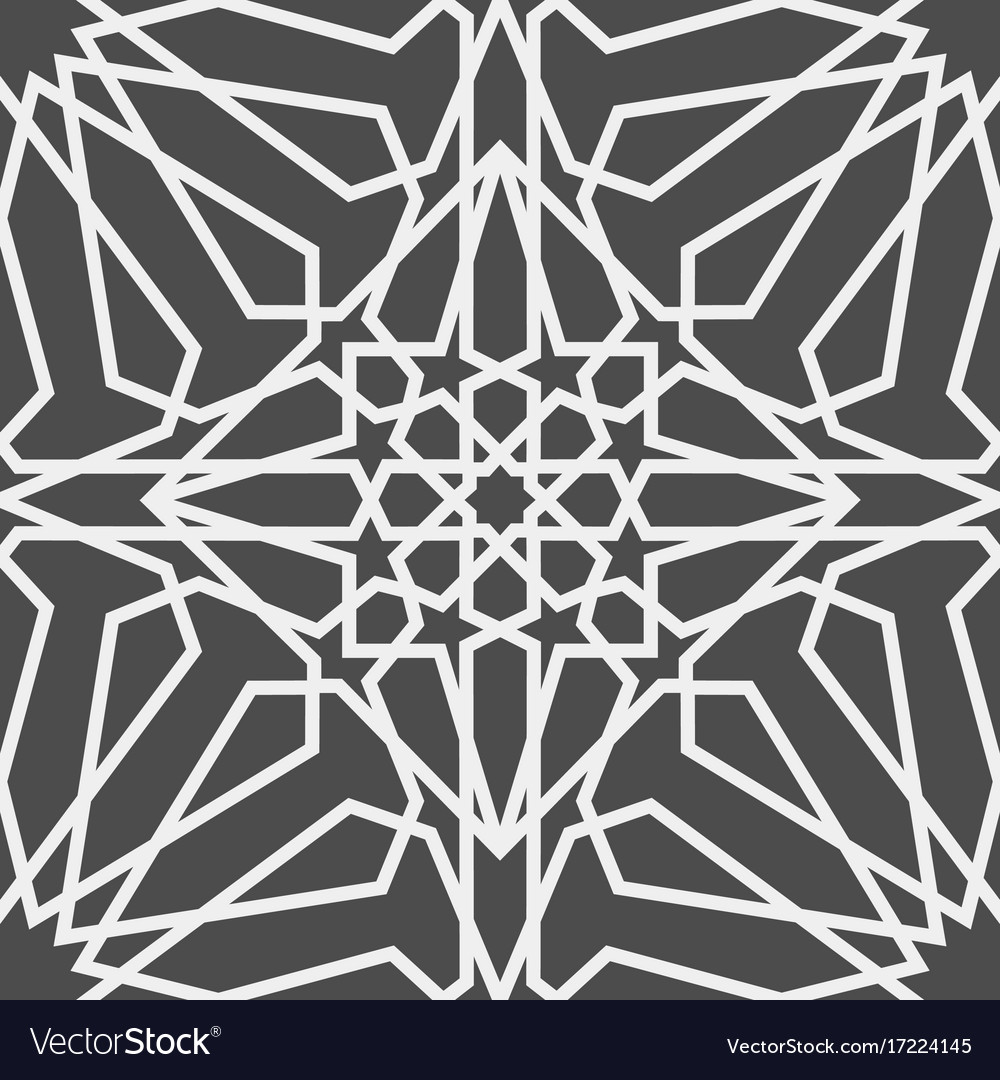 Islamic pattern seamless arabic geometric Vector Image
