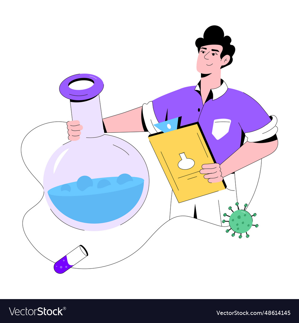 Lab assistant Royalty Free Vector Image - VectorStock