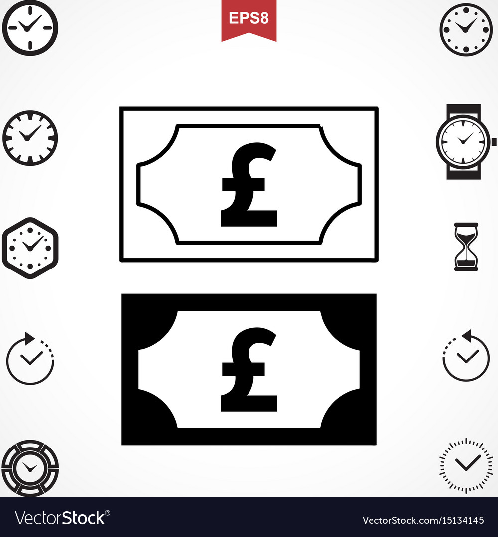 Pound icon Royalty Free Vector Image - VectorStock