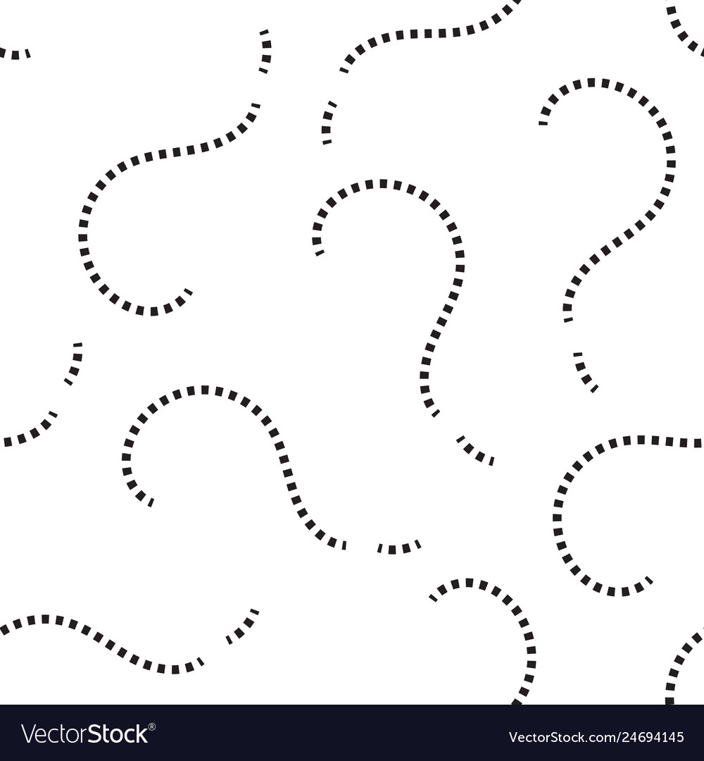 Question marks seamless pattern or interrogation Vector Image