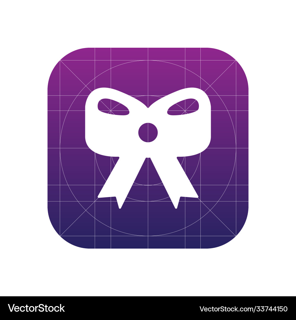 Christmas bow icon sign icon bow Royalty Free Vector Image