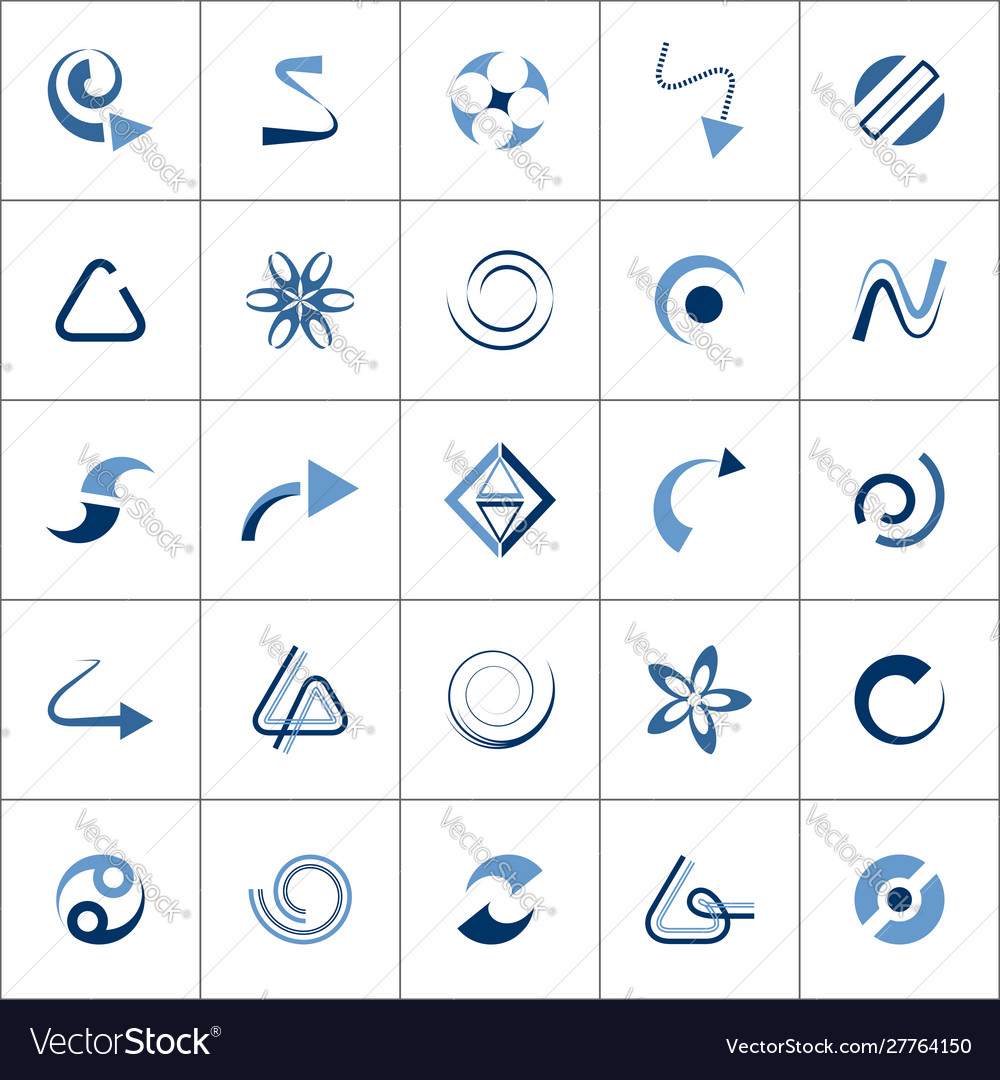 Design elements set Royalty Free Vector Image - VectorStock