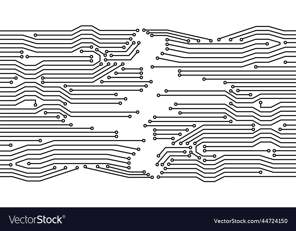 Electronics board high tech digital data Vector Image