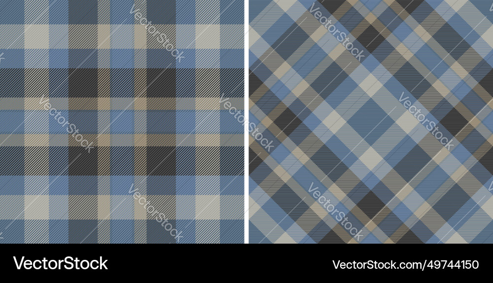 Fabric tartan of check seamless pattern Royalty Free Vector