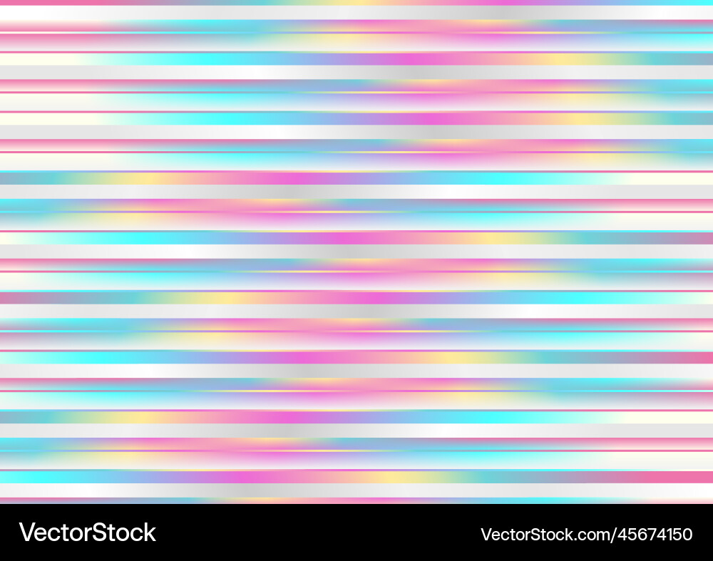 Holographic glossy stripes geometric abstract Vector Image