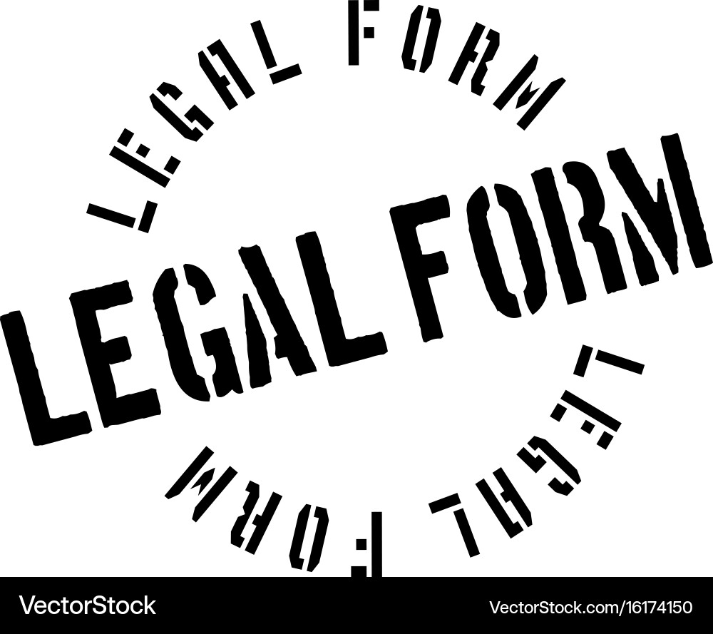 Legal form rubber stamp Royalty Free Vector Image