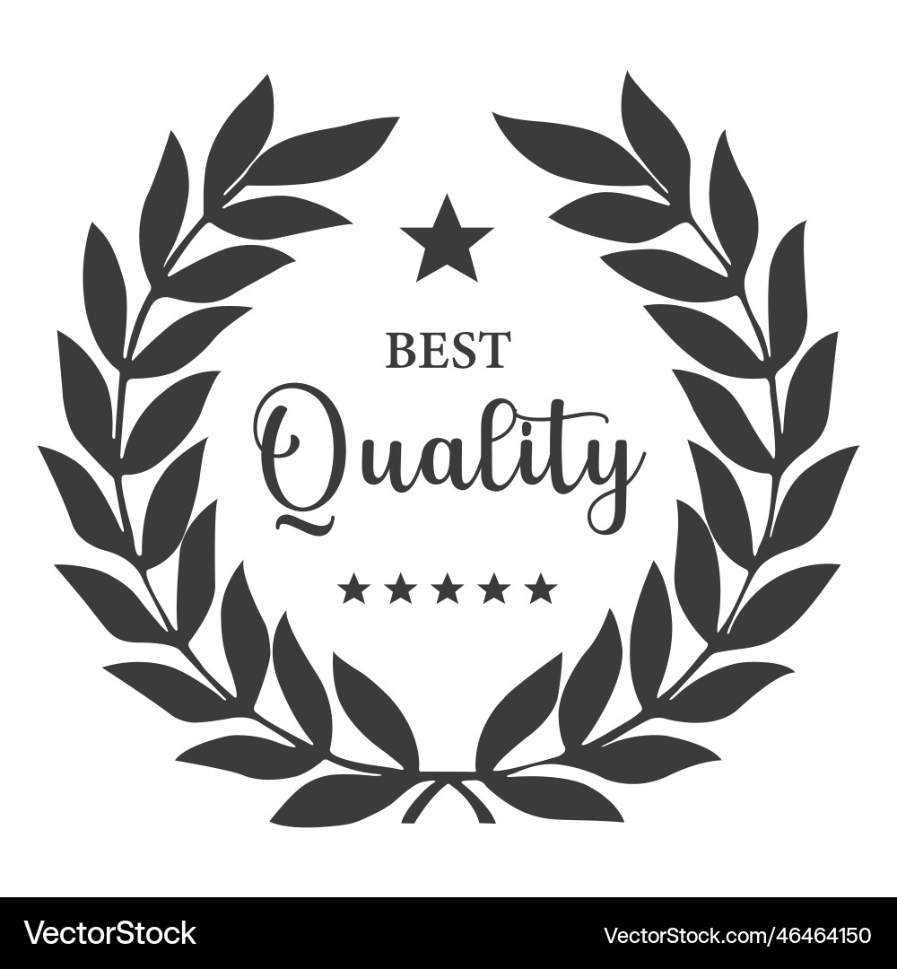 Premium quality seal or label flat and icon Vector Image