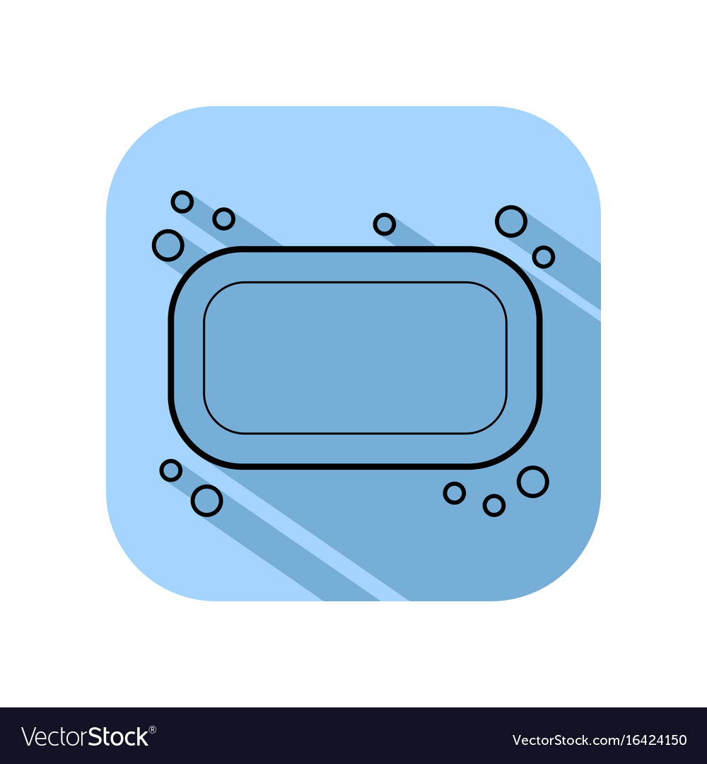 Soap flat icon of hygiene and beauty products Vector Image