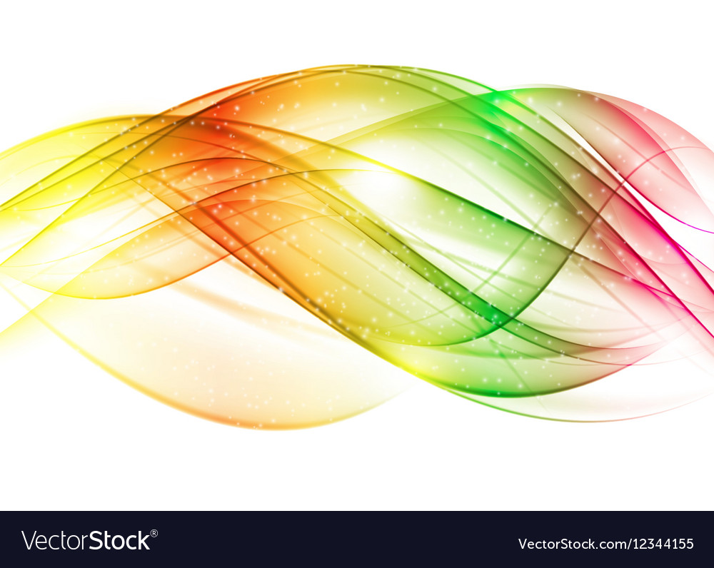 Abstract colored wave on background Royalty Free Vector