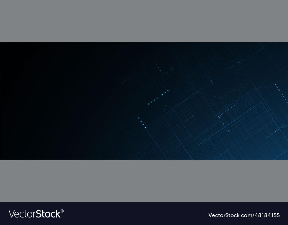 Abstract structure circuit computer technology Vector Image