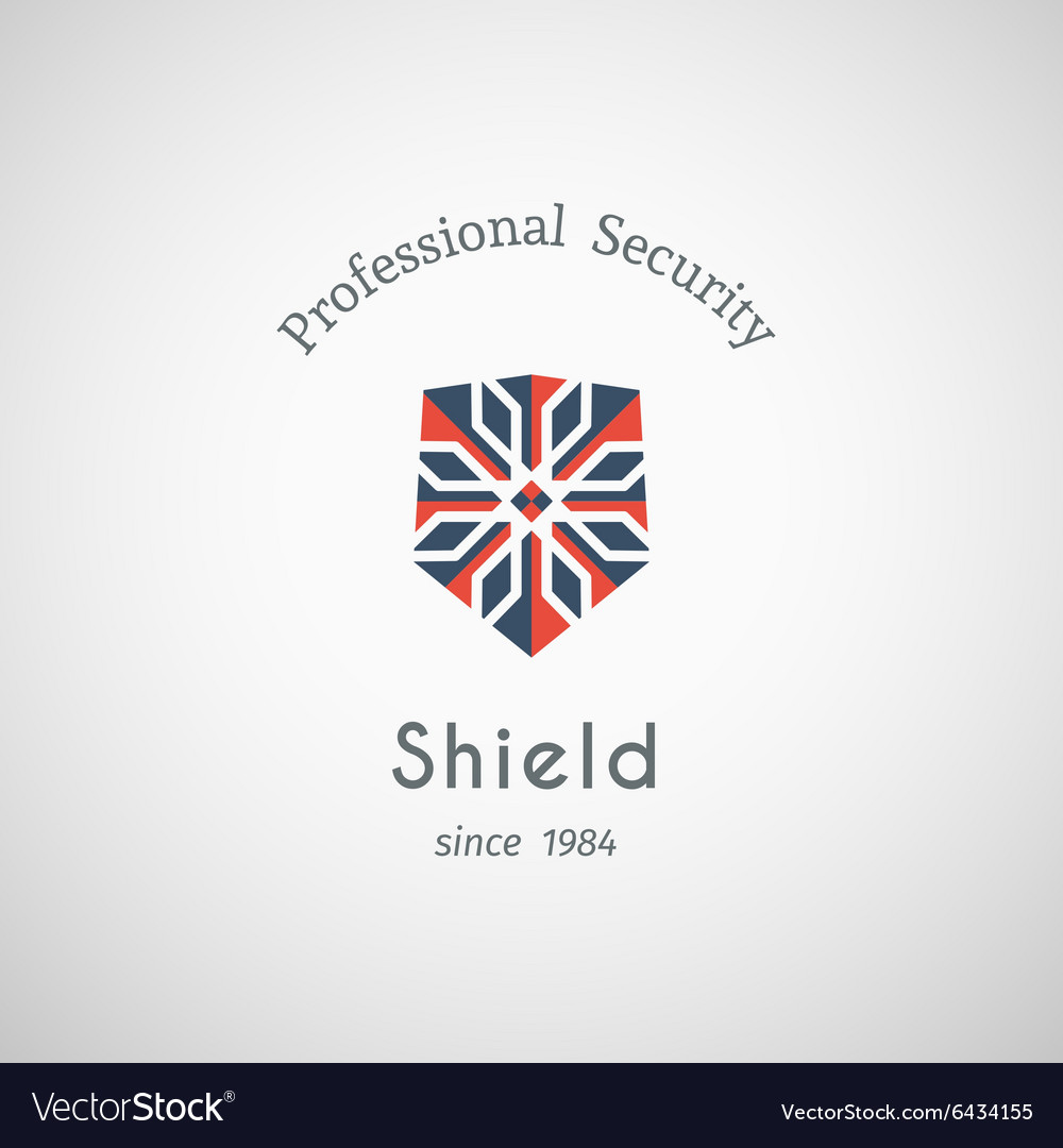 Shield Security Logo Royalty Free Vector Image