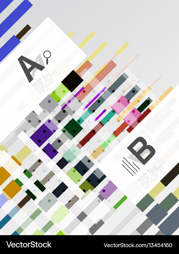 Abstract geometrical texture with infographic Vector Image