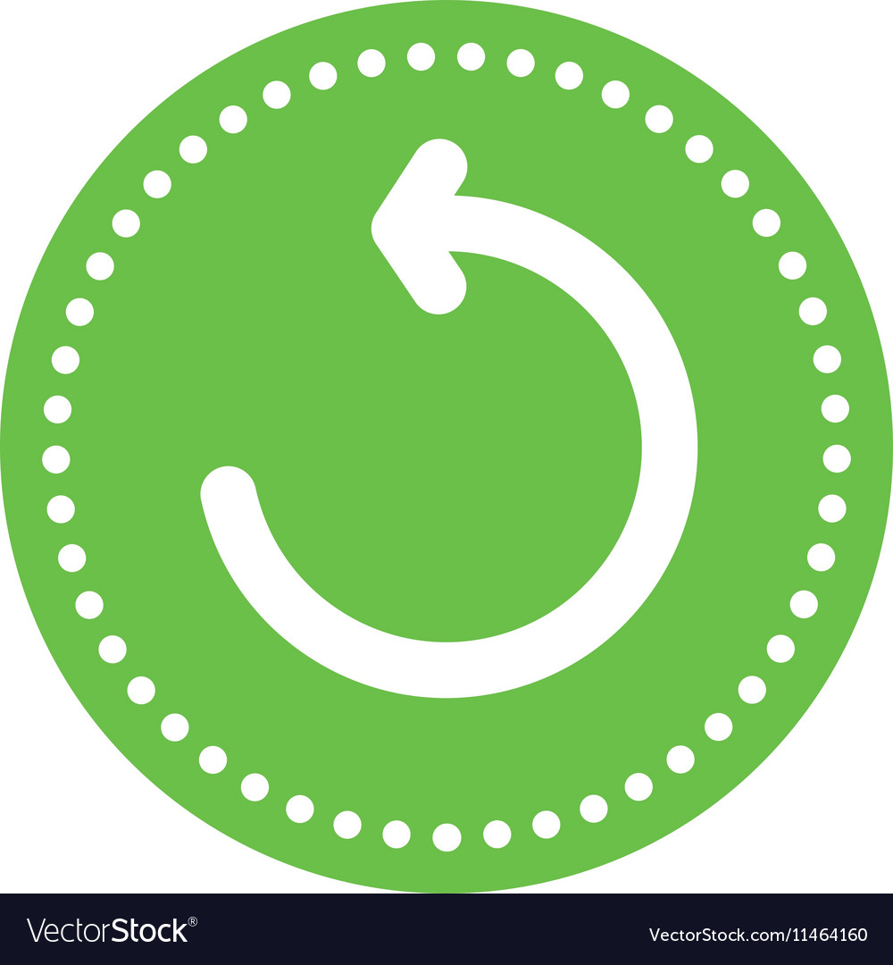 Circle button isolated Royalty Free Vector Image