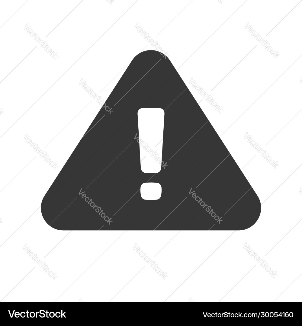 Danger risk caution road sign or alert attention Vector Image