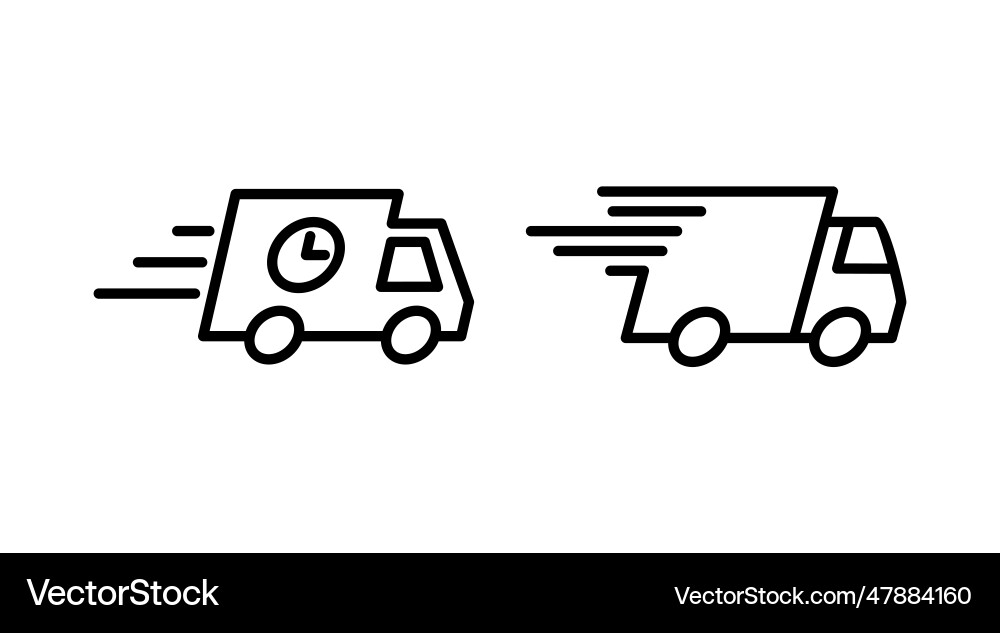 Delivery icon shipping fast Royalty Free Vector Image