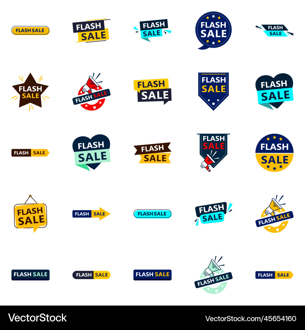 Flash sale 25 high impact pack for your next Vector Image
