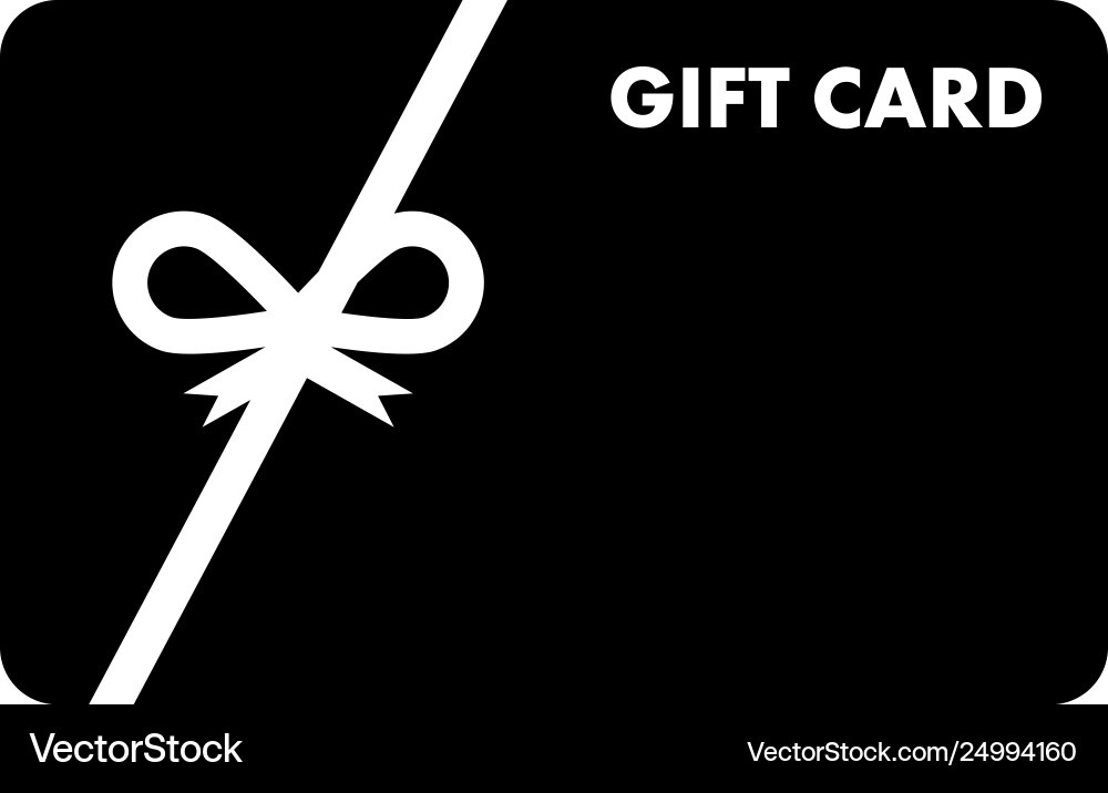Gift card graphic design template isolated Vector Image