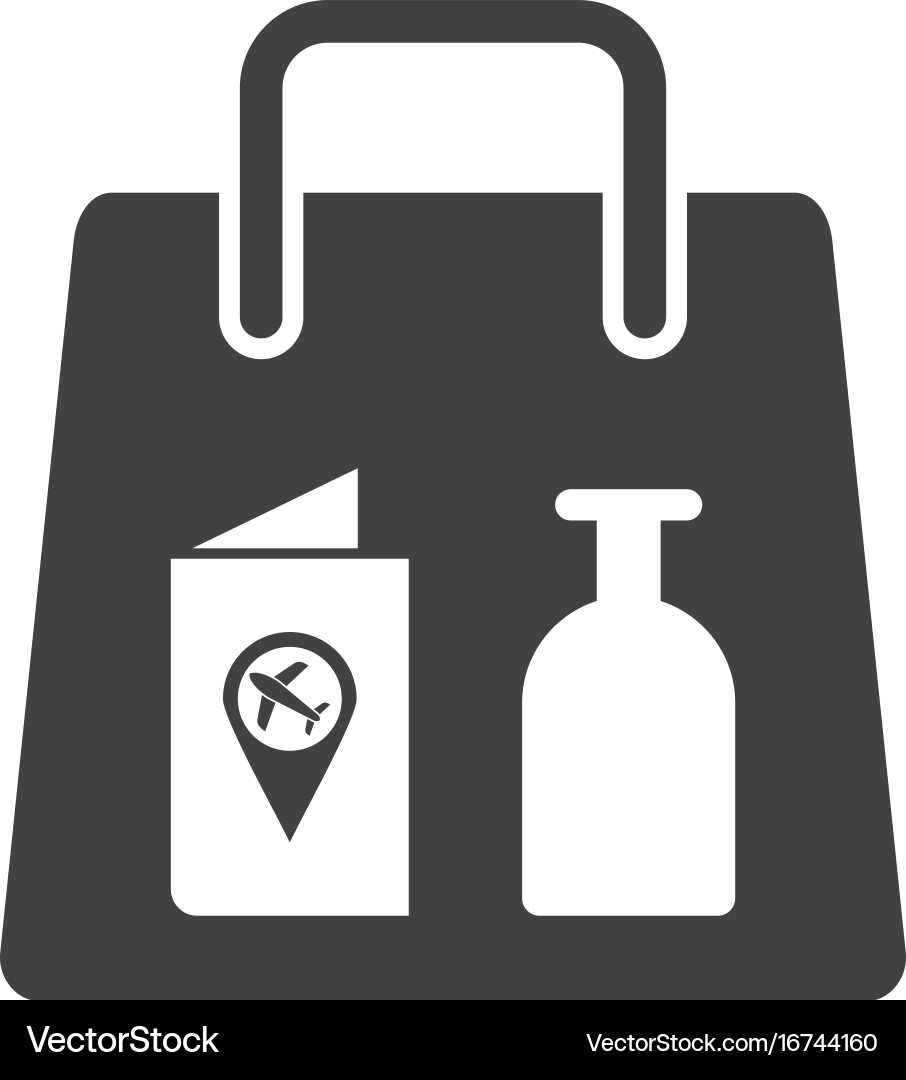Items in a bag Royalty Free Vector Image - VectorStock