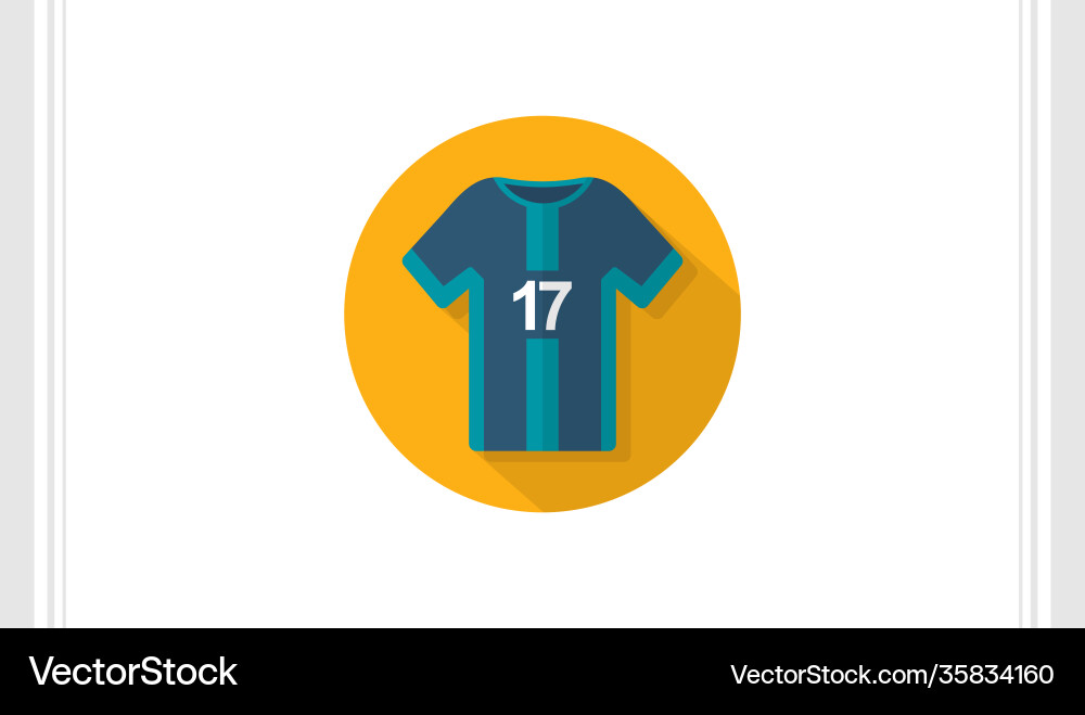 Jersey flat icon template soccer icon concepts Vector Image