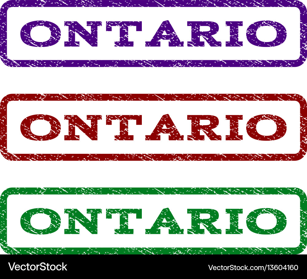 Ontario watermark stamp Royalty Free Vector Image