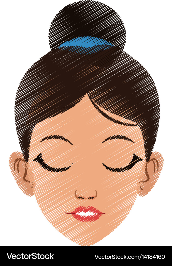 Pretty woman icon image Royalty Free Vector Image